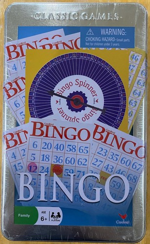 Cardinal ~ Classic Games ~ "Bingo" ~ Tin Container ~ Brand New ...