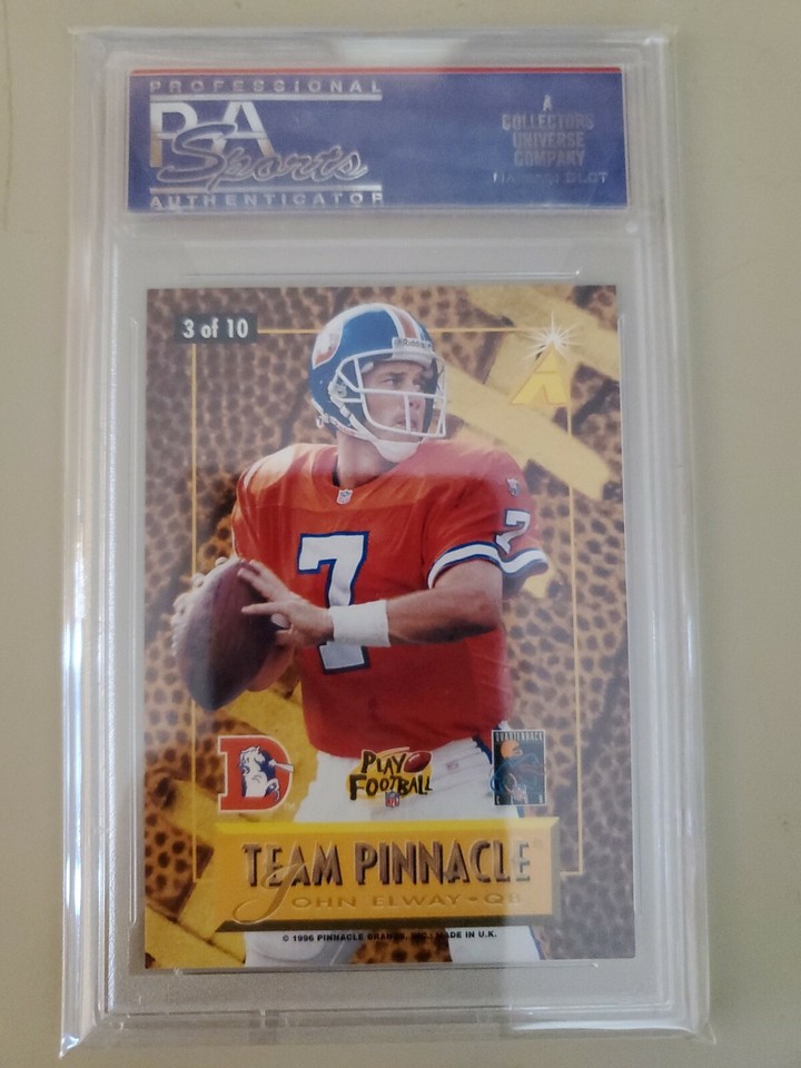 1996 Pinnacle Brett Favre Elway TEAM PINNACLE #3 graded PSA 9 card | eBay