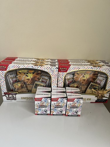 Pokemon TCG Scarlet & Violet Prismatic, 151 Zapdos EX Collection Box ...