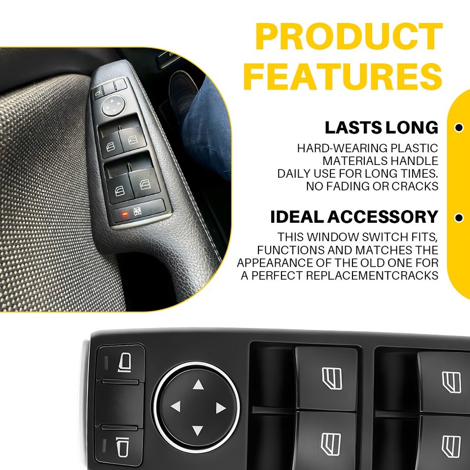 Front Left Master Window Power Switch for Mercedes-Benz W246 W176 C117 ...