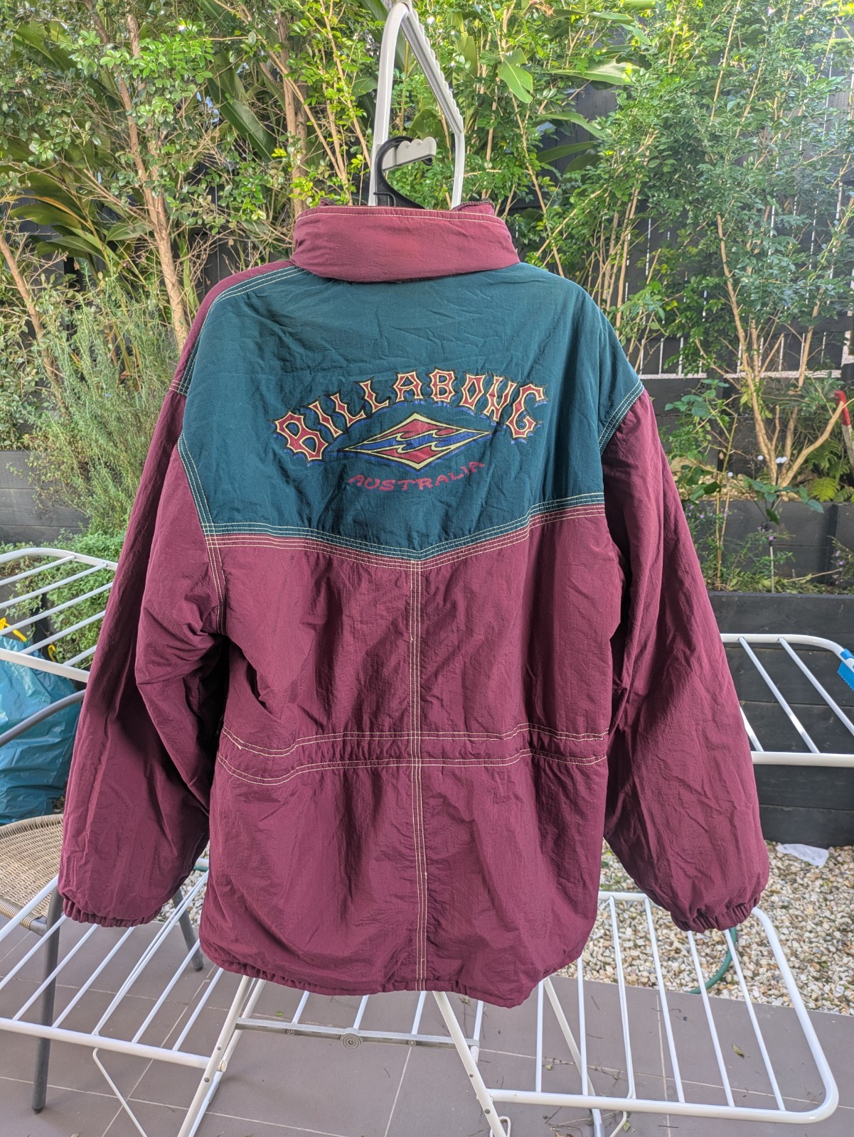 Vintage Billabong Reversible Corduroy 90s Jacket Grai… - Gem
