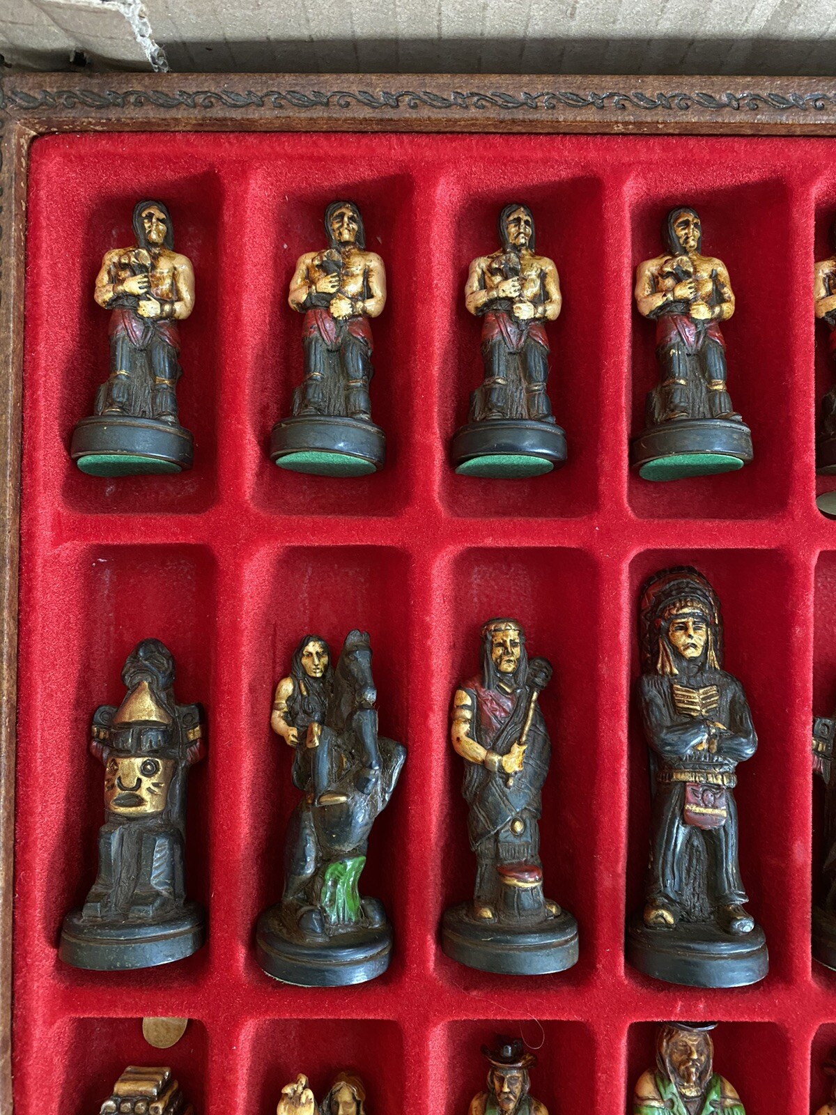 Vintage NIGRI Wild West Chess set Made in Italy Boxed Cowboys Vs ...