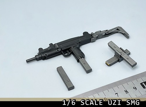 1/6 Male WWII UZI Gun Rifle Weapon Model For 12"Action Figure Body ...