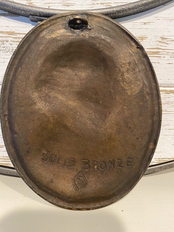 George Washington Solid Bronze Plaque 19th Century Hallmark S in a ...