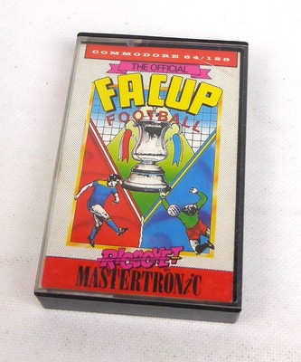 Commodore 64 C64 Spiel -- FA CUP FOOTBALL (Mastertronic) -- Tape ...