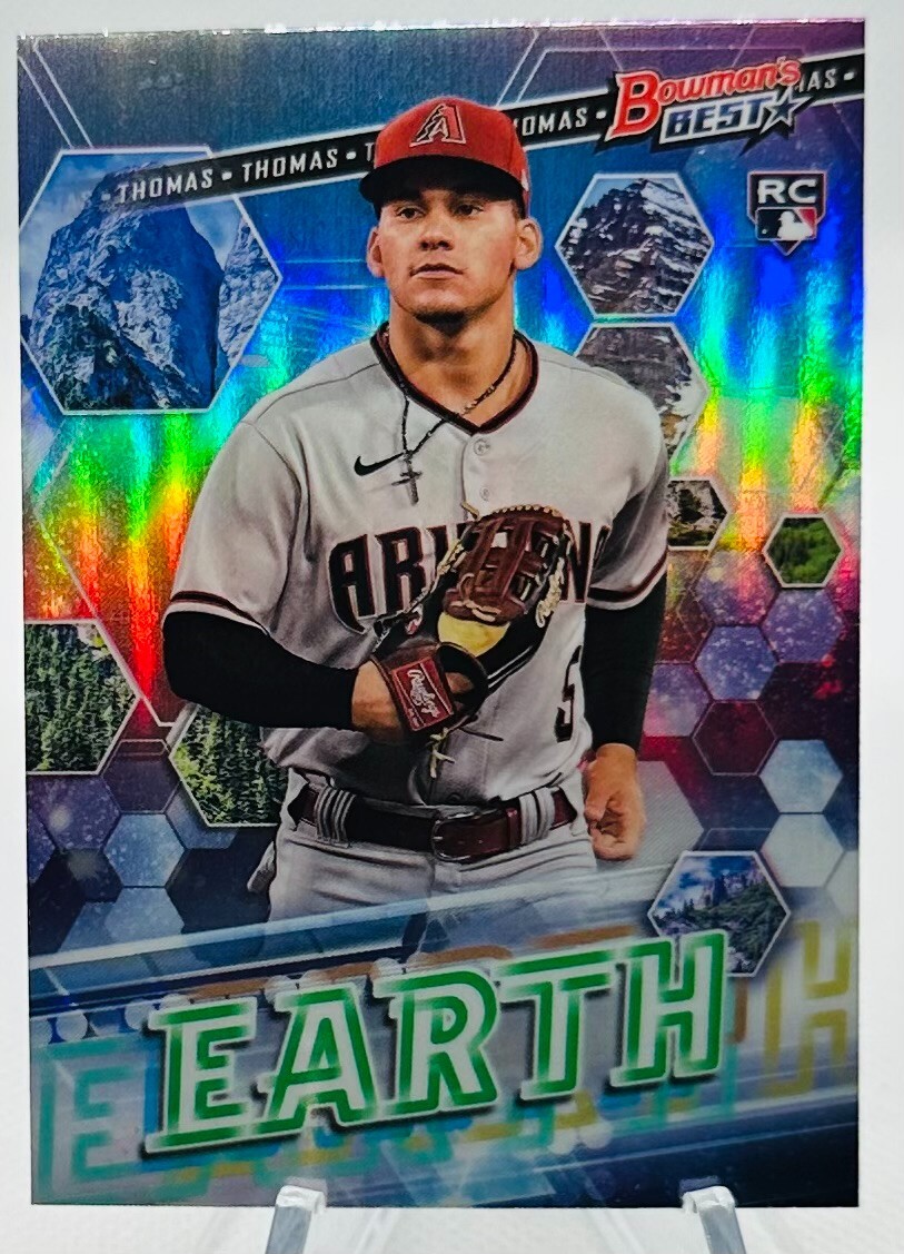 2022 Bowman's Best Elements of Excellence Earth Alek Thomas Dbacks Rc # ...