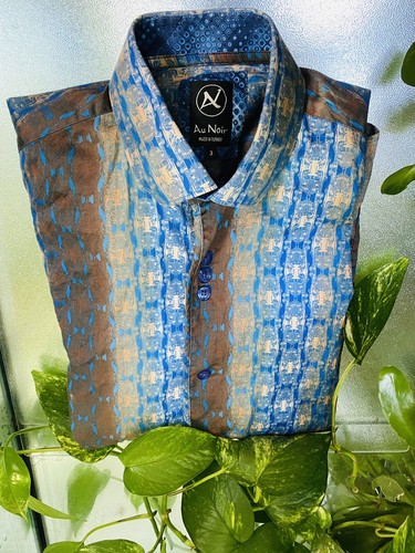 Au Noir Multicolour Flip Cuff Shirt.Sz 3. Preowned. In Pristine Condition. | eBay