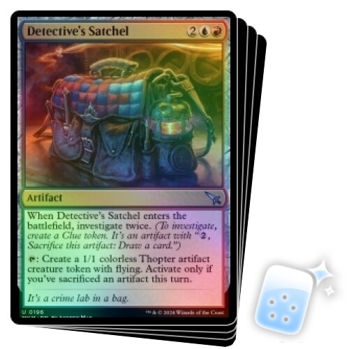 FOIL DETECTIVE'S SATCHEL X4 Murders At Karlov Manor MKM Magic MTG MINT ...