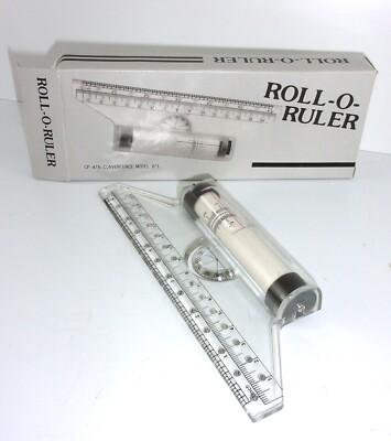 Ruler Compass Protractor All In One ROLL O RULER 6" | eBay
