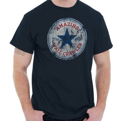 Web Slinger Amazing Wall Crawler Star Logo Womens or Mens Crewneck T ...