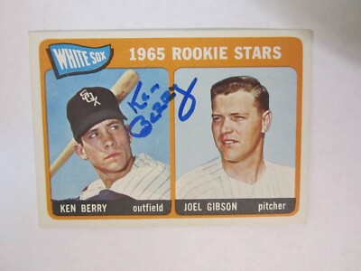 1965 Topps # 368 Ken Berry Chicago White Sox Rookie Autograph / Signed ...
