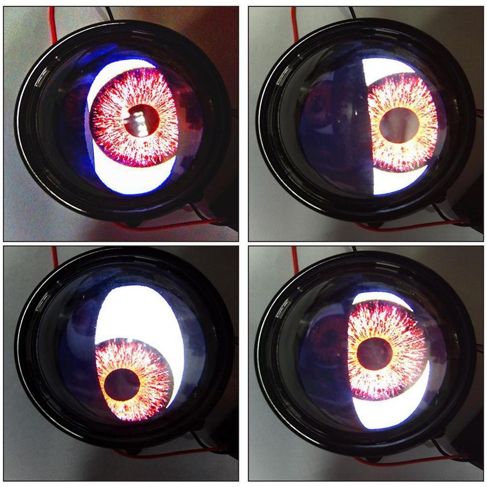 Dynamic LED Car Headlights Devil Eye LED Eye Light Headlight Assembly ...
