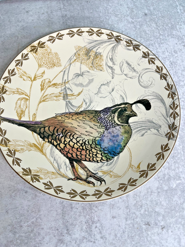 Pottery Barn Quail Ceramic Salad Dessert Plates 8" replacement | eBay