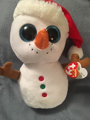 Ty Beanie Boo’s Collection “SCOOPS the Snowman” (Medium 10 Inch) Plush ...