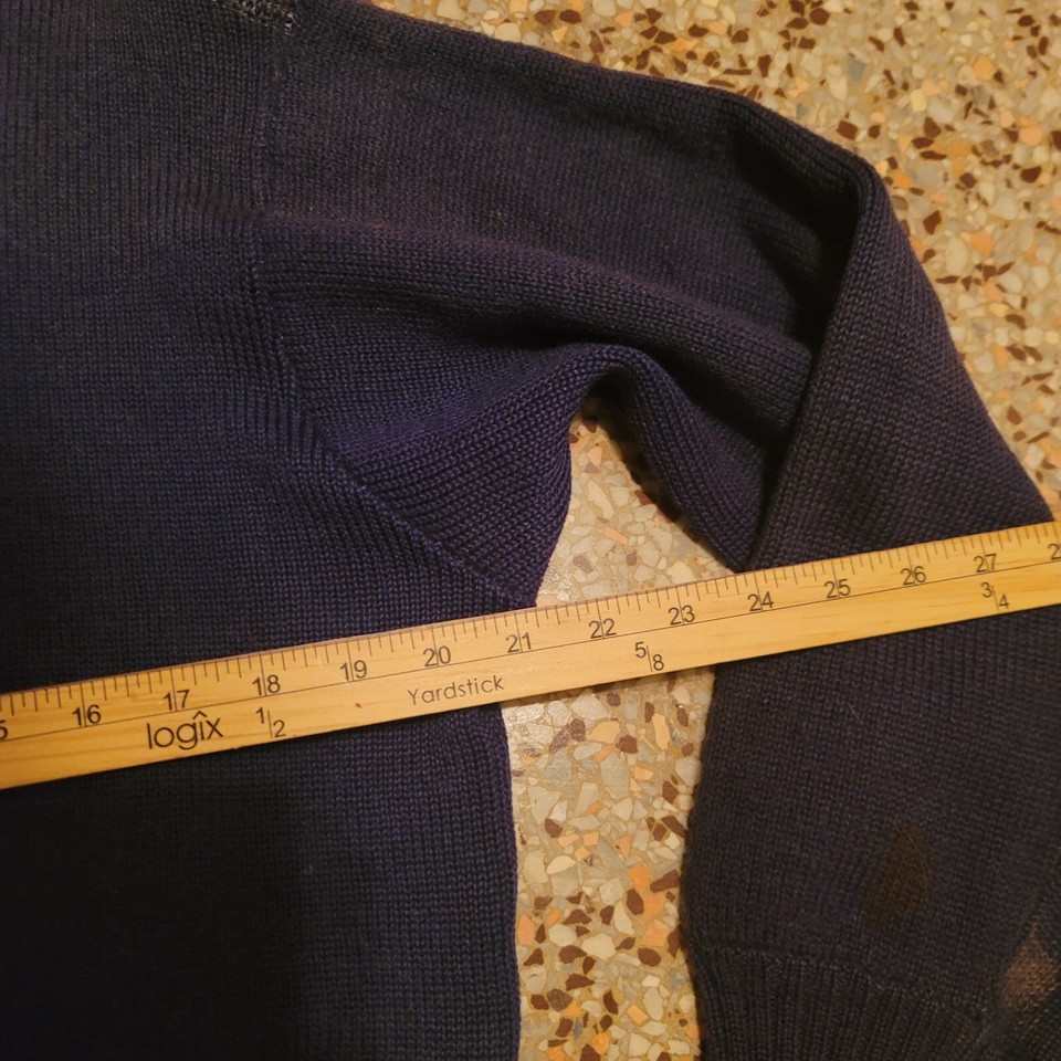 VTG 1953 Varsity "A" Letterman Captain Sz 42 Blue/Gold Sweater ...