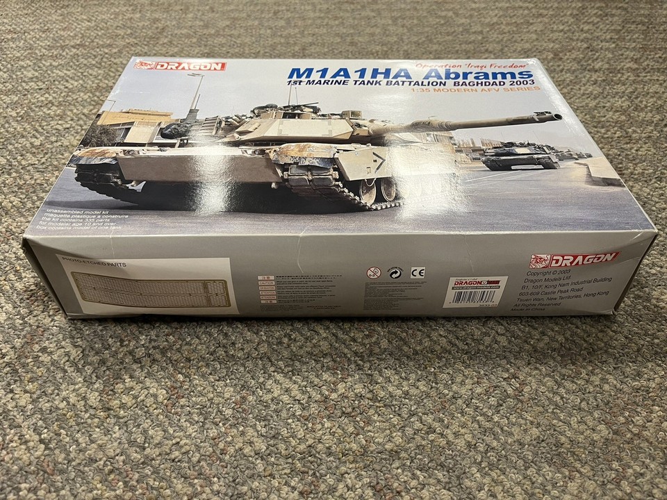 + Dragon 1:35 Modern AFV Series M1A1HA Abrams 1st Marine Tank Plastic ...