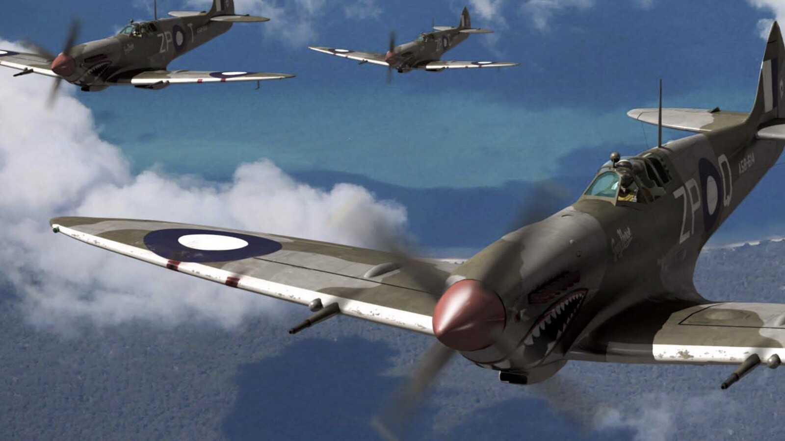 WWII WW2 RAAF 457 Squadron Spitfire MkVIII Aviation Art Photo Print ...