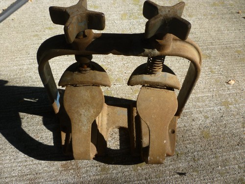 Rare Antique Cast Iron Shoe Form Mold Press Cobbler Sole Repair Tool ...