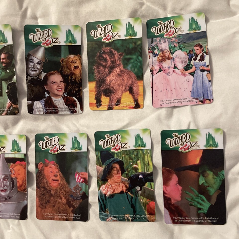 VERY RARE WIZARD OF OZ COIN PUSHER CARDS ARCADE FULL SET WITH BARCODES ...