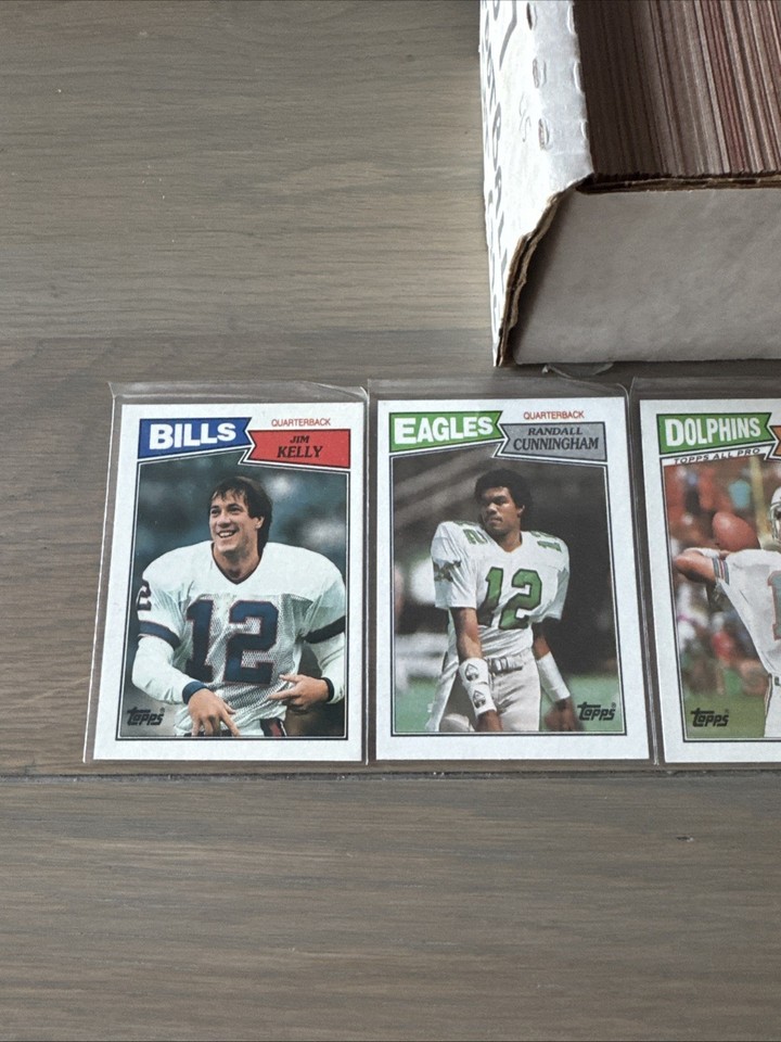 1987 Topps Football COMPLETE HIGH GRADE SET Rice Kelly Cunningham | eBay