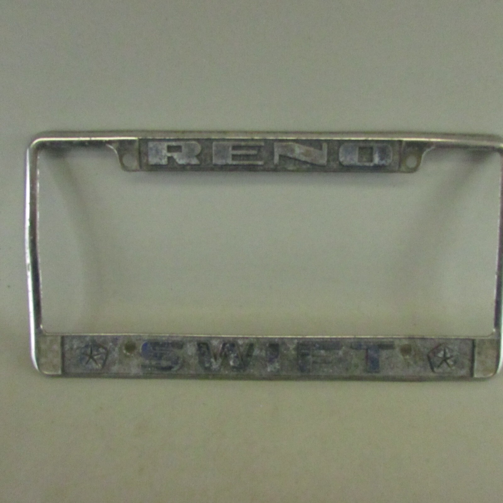RARE VTG Nevada License Plate Frame Holder Dealer SWIFT collector | eBay
