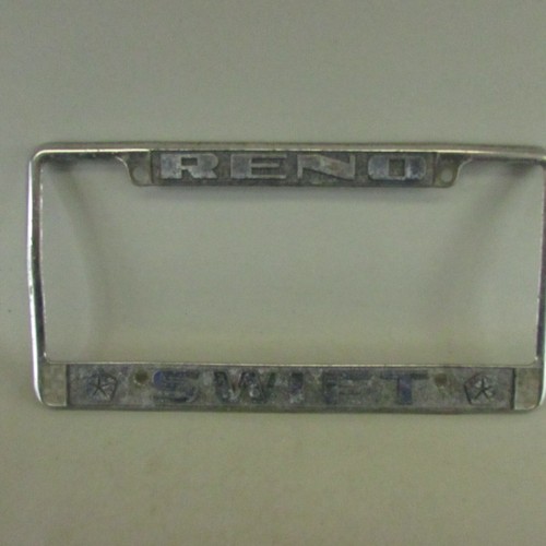 RARE VTG Nevada License Plate Frame Holder Dealer SWIFT collector | eBay