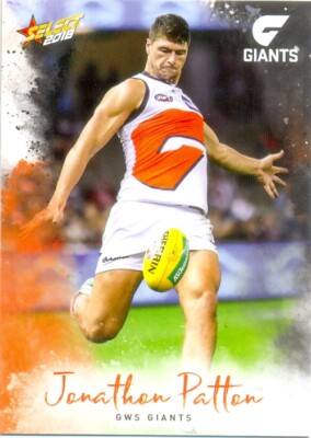 2018 AFL Select Footy Stars Common card 108 Jonathan Patton - GWS Giants | eBay Australia