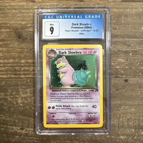 Dark Slowbro - 12/82 - Holo Team Rocket 1st Edition CGC 9 Pokemon card ...