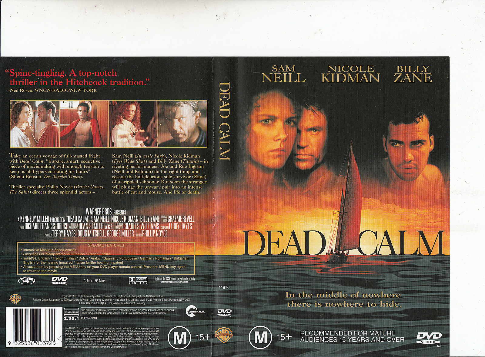 Dead Calm-1988-Sam Neill-Movie-DVD | eBay