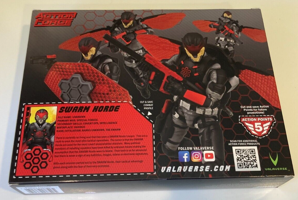 VALAVERSE ACTION FORCE SWARM HORDE 6" 1:12 CON FIGURE GI JOE MARVEL HE ...