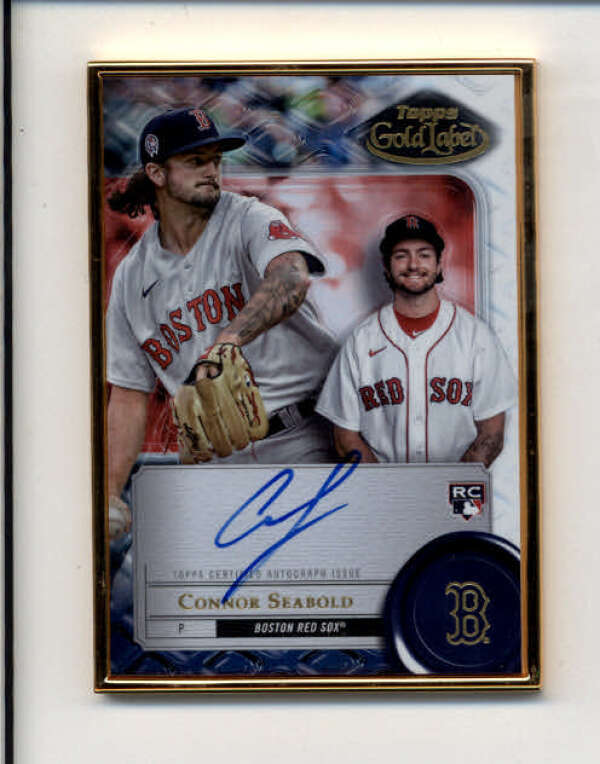CONNOR SEABOLD 2022 TOPPS GOLD LABEL ROOKIE METAL FRAMED AUTOGRAPH AUTO ...
