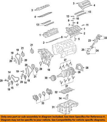 GM OEM 16-26 Acadia Engine Engine Parts-Valve Cover Gasket 12649907 | eBay