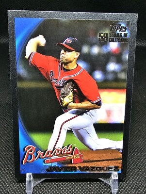 2010 Topps Black Border /59 Javier Vazquez #286 Atlanta Braves | eBay