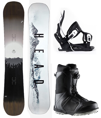HEAD Daymaker 159 cm Men's Snowboard+Flow Alpha Bindings+BOA Boots NEW ...