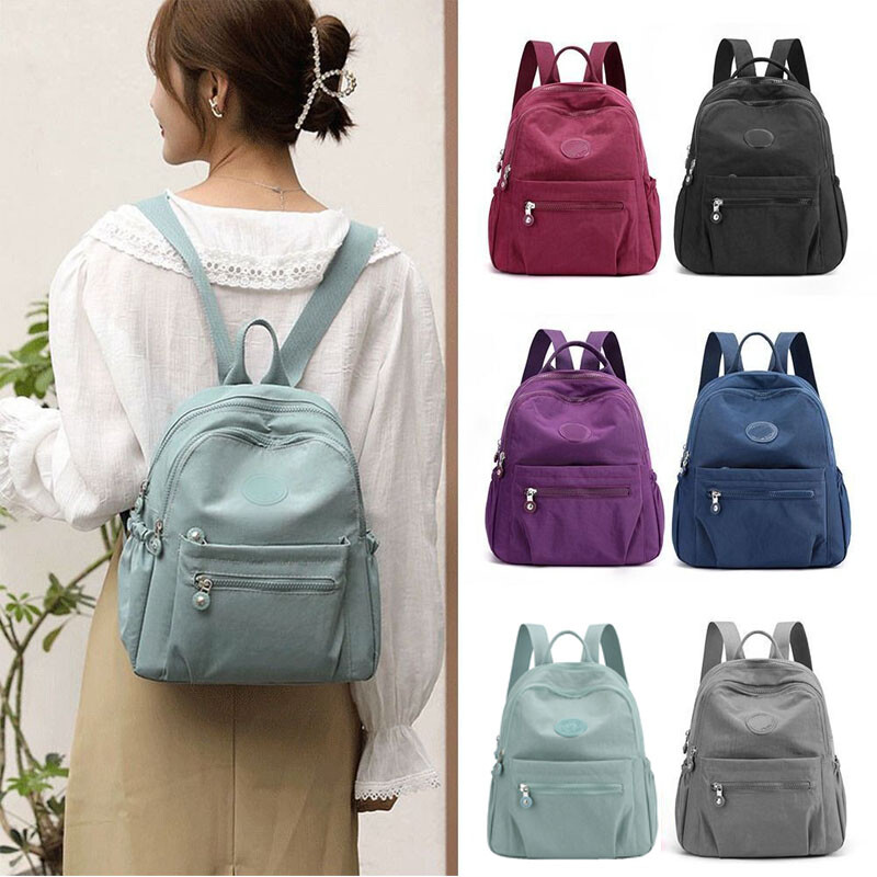 Ladies Small Waterproof Backpack Shoulder Bag Travel Rucksack Women ...