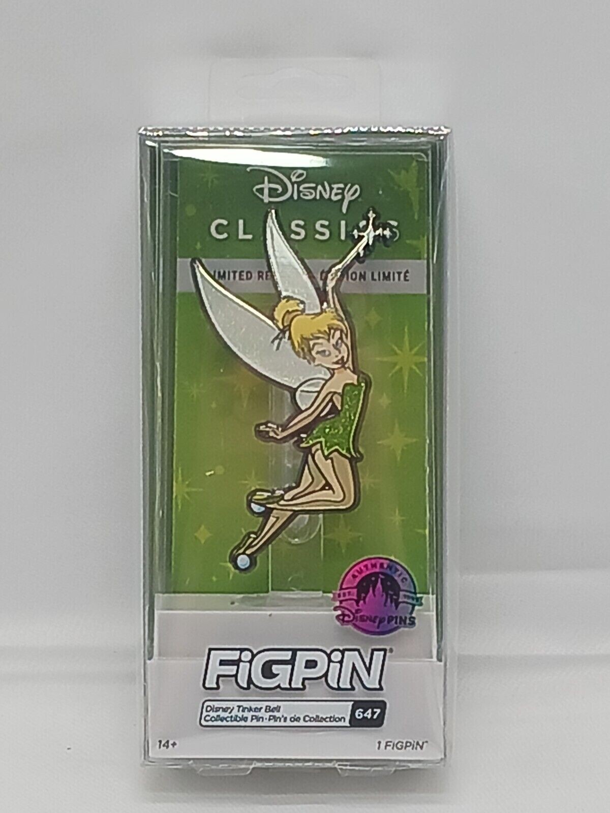 FiGPiN Disney Parks Exclusive 2022 Disney Tinker Bell LR Pin #647 | eBay