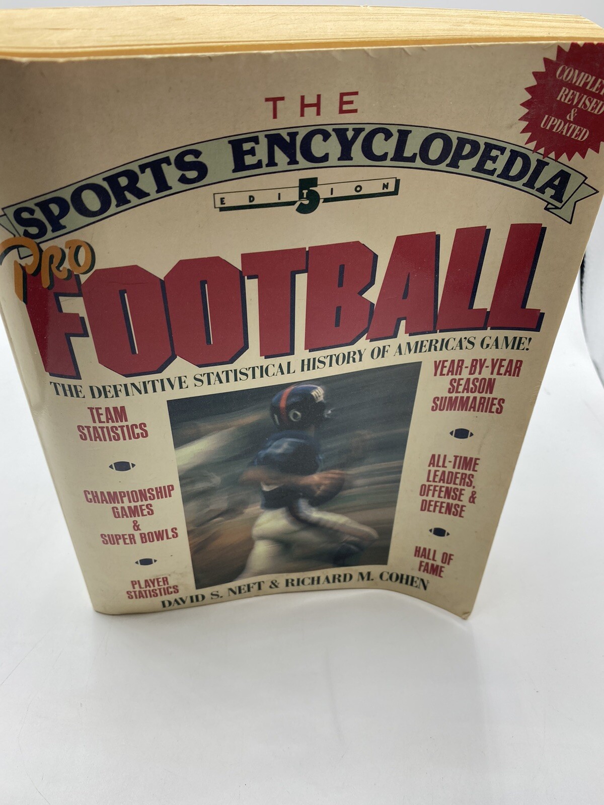 Vintage 1987 Sports Excyclopedia Pro Football Book | eBay
