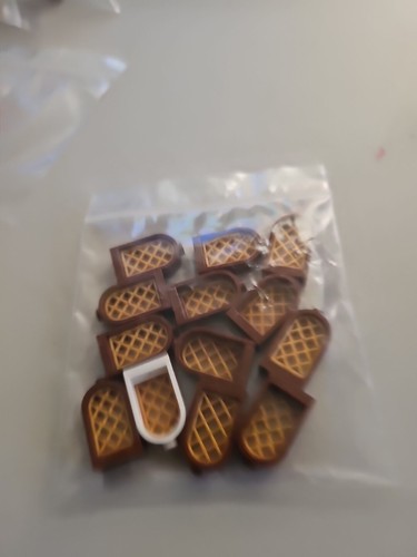 LEGO Castle Windows Assorted Bulk Lot Reddish Brown Arch 1x2x2 Round ...