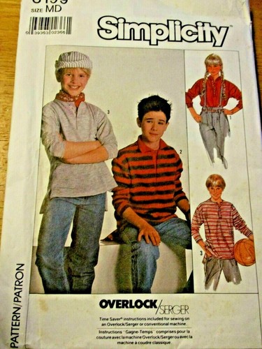 SIMPLICITY BOY'S SEWING PATTERN NO.8199 WINDCHEATER SIZE MEDIUM UNCUT ...