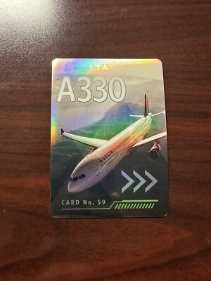 Delta Airlines trading Card Airbus A330-300 No 59 2022 New! | eBay