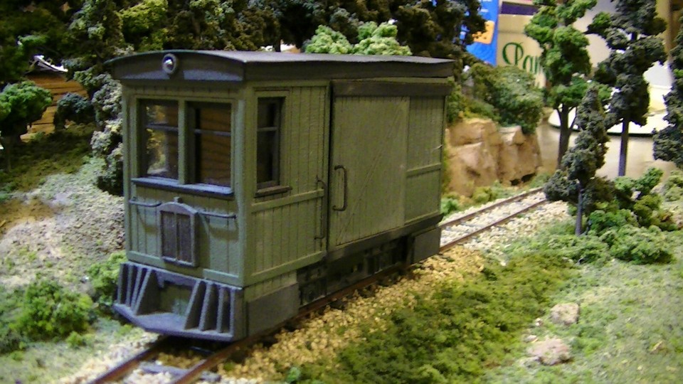 ON30 , FREIGHT BOX CAB KIT ,NEEDS MODEL POWER HO PLYMOUTH DONOR TO RUN ...