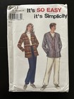 Vintage SIMPLICITY 9131 Pull On Pants Shirt Jacket Mens Misses A Xs-Xl ...