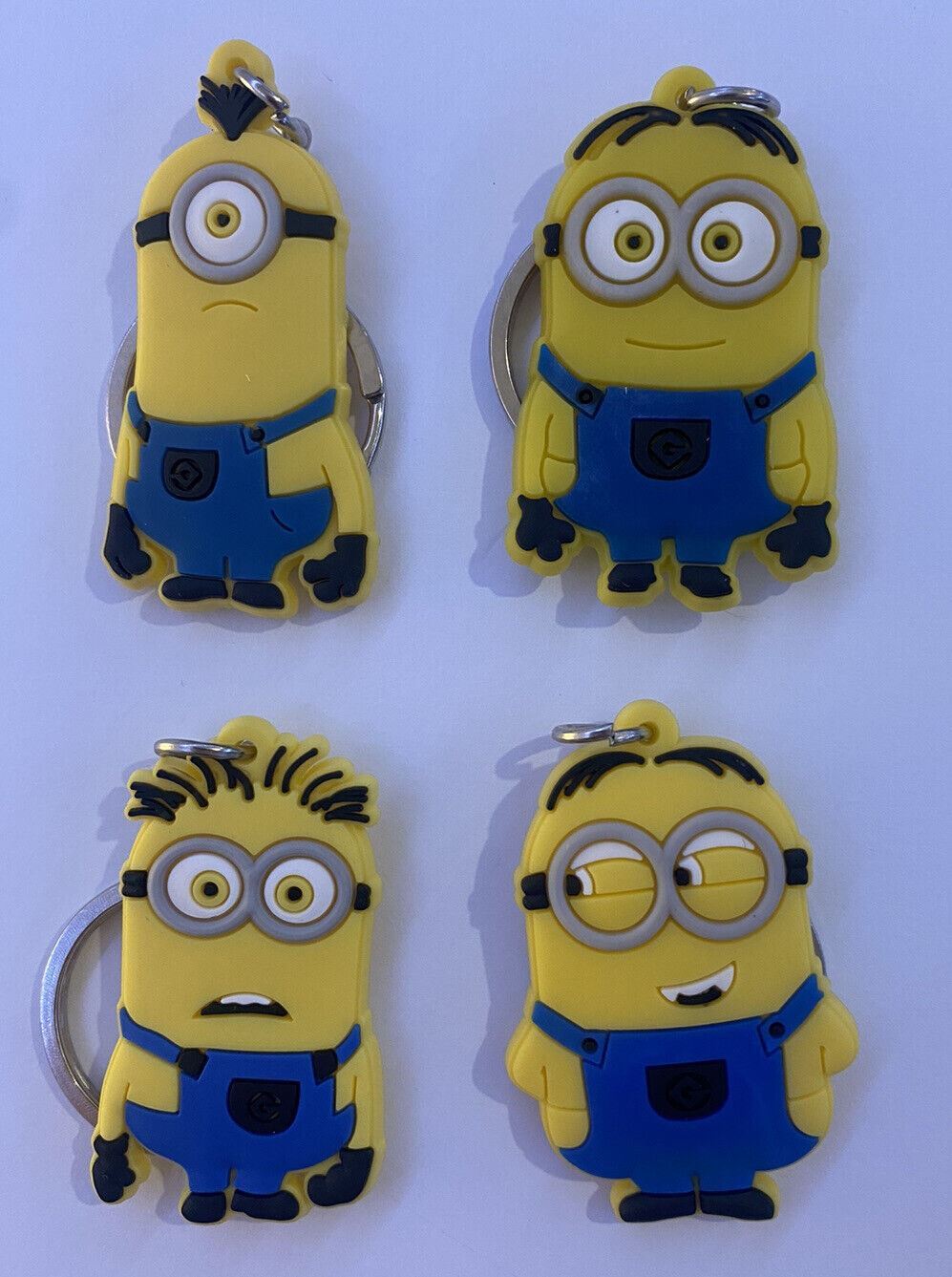 Despicable Me Minions Keyring Stuart Bob Kevin Gru Cartoon Key Chain ...