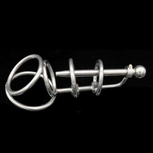 Stainless Steel Male Metal Chastity Device with Urethra Dilator Plug ...