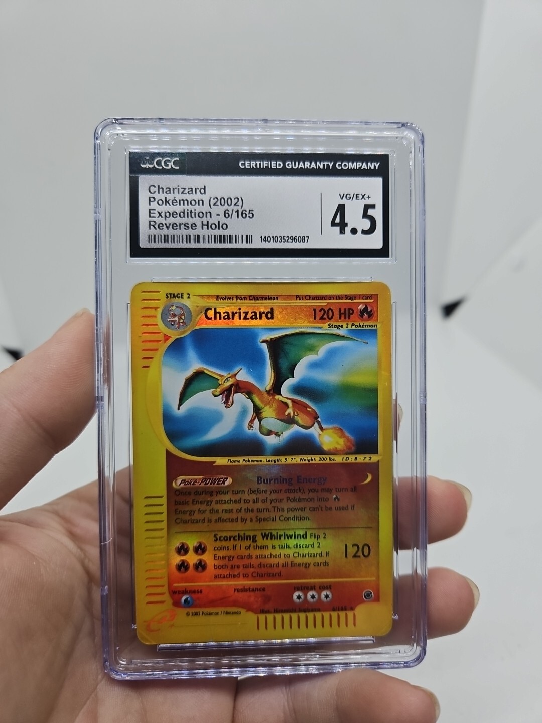 Pokémon TCG Charizard Expedition Base Set 6/165 Reverse Holo 4.5 Cgc | eBay