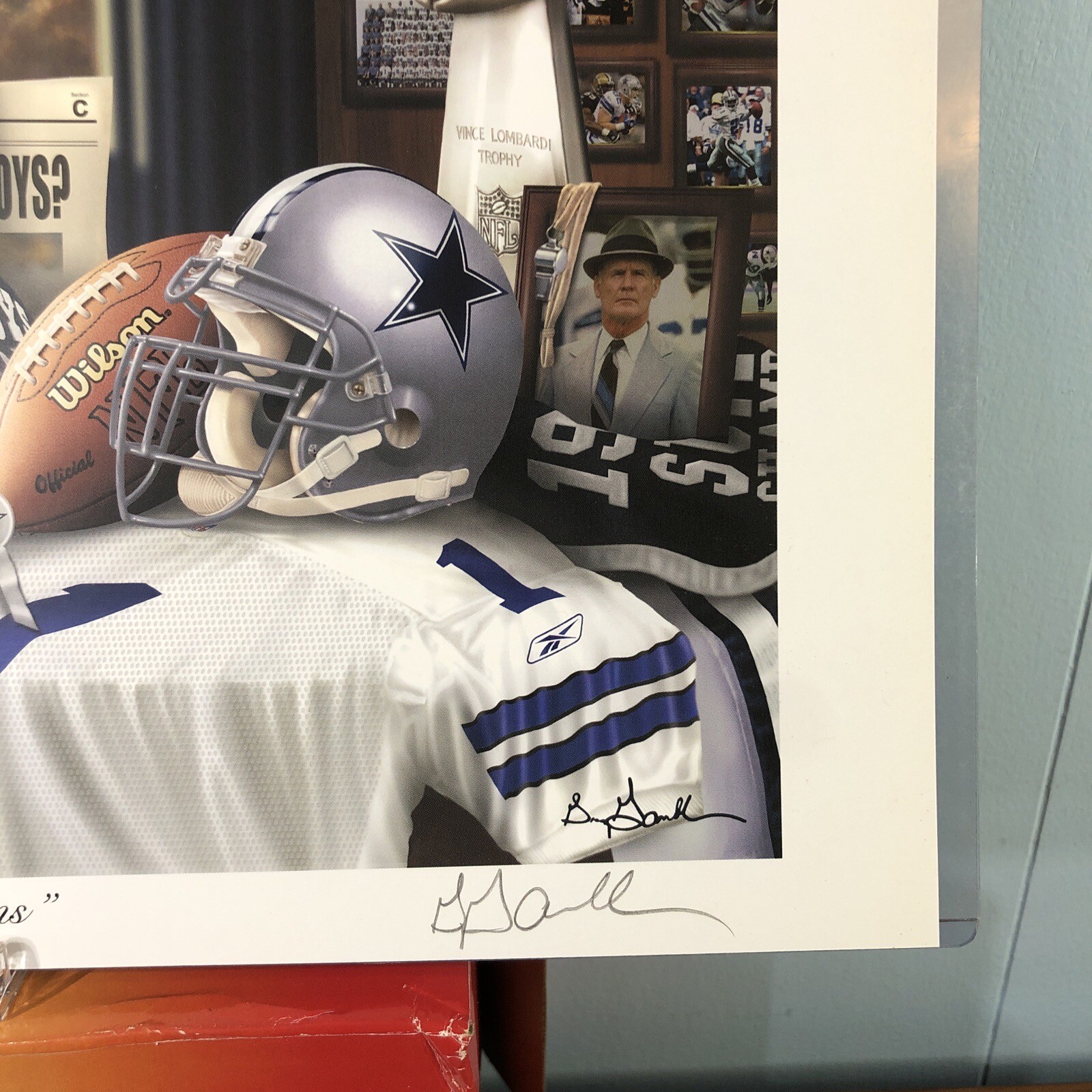 Dallas Cowboys Greg Gamble Limited Print /1000 “Cowboy Traditions” 14”x ...
