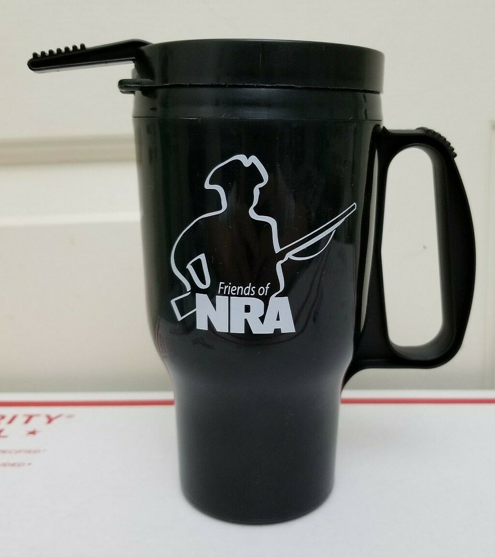 Friends of NRA Travel Coffee Mug Cup Tumbler Black National Riffle ...