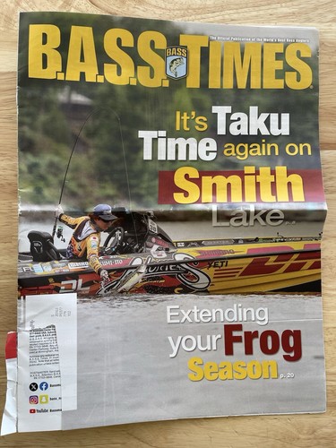 BASS Times Magazine Lot of 12 ~ 2024 (11 Issues) / 2025 (01/25) B.A.S.S ...