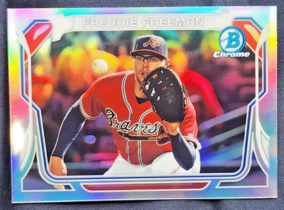 2014 Bowman Chrome Mini Refractor Freddie Freeman #MC-FF Braves Dodgers ...