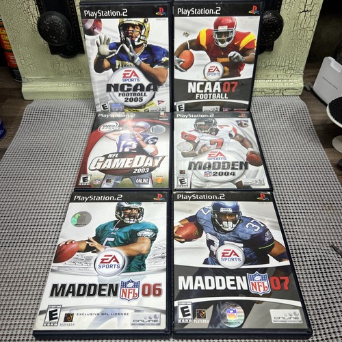 Lot Of 6 PS2 Football Games, NFL, NCAA, Madden | eBay